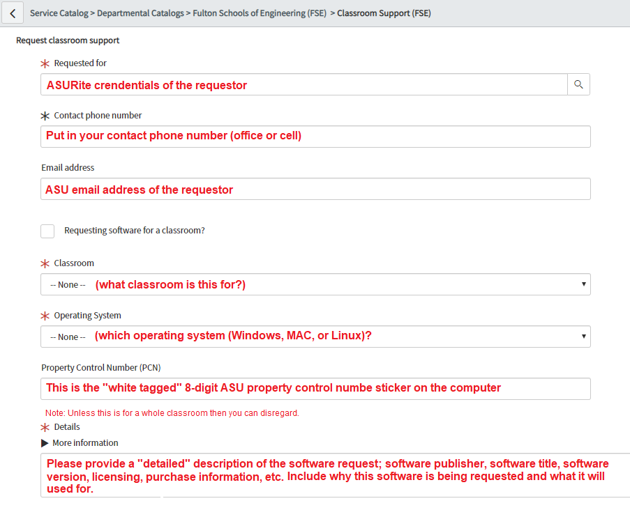 Requesting Software - Engineering Technical Services (ETS)